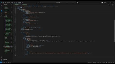 Salesforce Web Clone By Html And Css Youtube