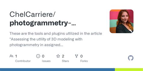 GitHub ChelCarriere Photogrammetry Anthropology Tools These Are The