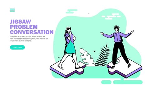 Premium Vector Team Solving Problem With Standing On Jigsaw And Discussion Vector