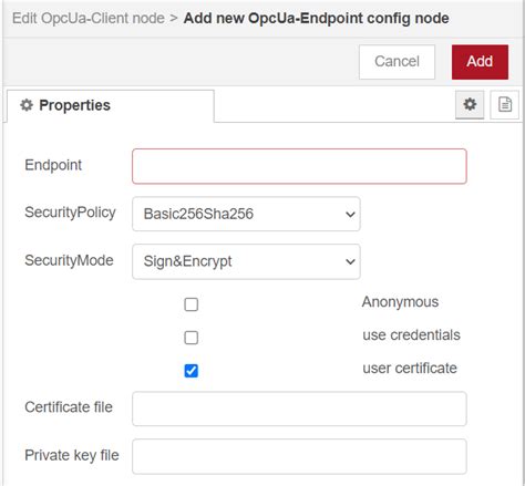 Unable To Use Use Credentials And User Certificate Option Together