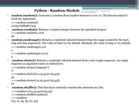 Function In Python Function In Pythonpptx