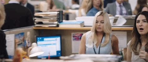Shocked Margot Robbie  By Bombshell Movie