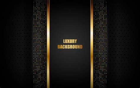 Premium Vector Luxury Black Abstract Background Overlap Layer On Dark