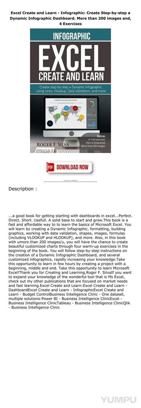 Excel Create And Learn Infographic Create Stepbystep A Dynamic Infographic Dashboard More Than