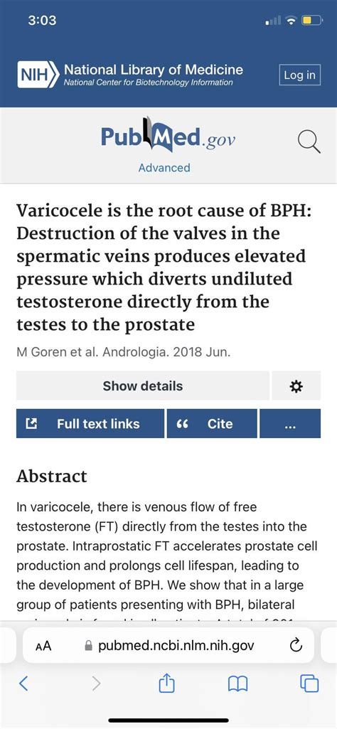 Interesting Connection Between Varicoceles And The Prostate Rhard