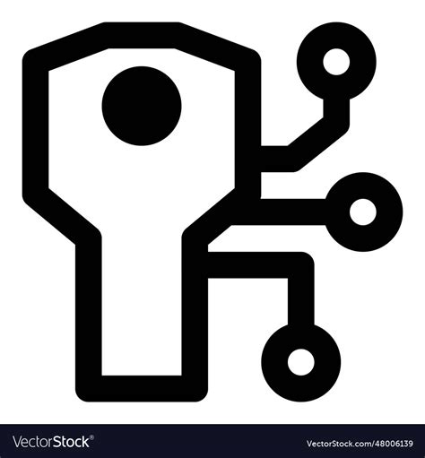 Key A Variable Value Applied Using An Algorithm Vector Image