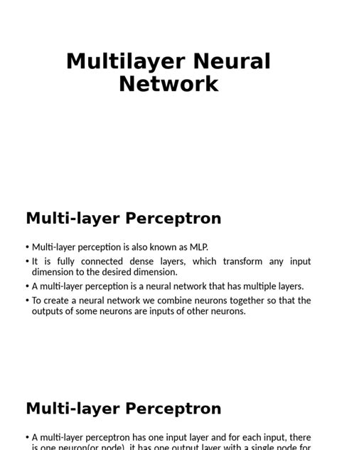 Multilayer Neural Network Pdf Theoretical Computer Science