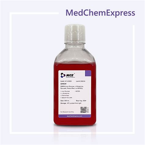 Dmem Low Glucose L Glutamine Pyruvate Phenol Red No Hepes Medchemexpress