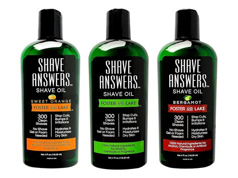 Shave Answers Shave Oil Natural Fragrances Variety Pack Beautysuppliers Sm Products