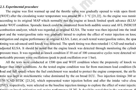 Calibration Of Water Injection Flow Rate Of The High Pressure Injector Download Scientific