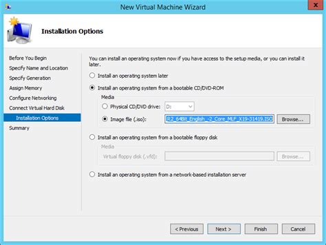 Techunboxed How To Setup A Hyper V Virtual Machine In Server