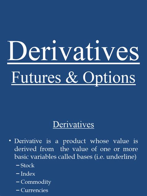 Derivatives Pdf Derivative Finance Option Finance