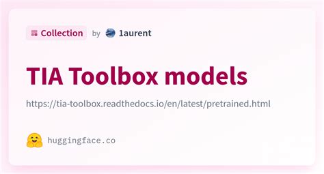 Tia Toolbox Models A 1aurent Collection