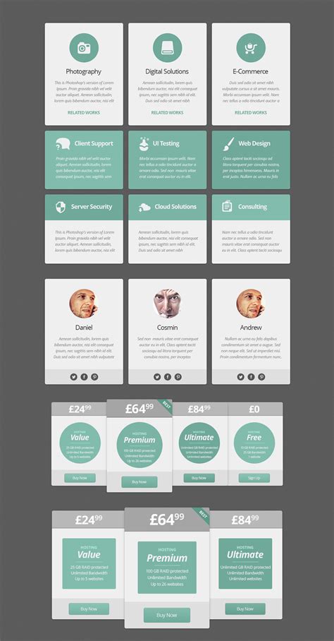 Clean Minimal Ui Kit On Behance