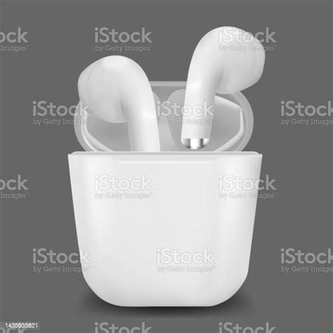 현실적인 상세한 3d 화이트 무선 헤드폰 벡터 헤드폰에 대한 스톡 벡터 아트 및 기타 이미지 헤드폰 흰색 스마트폰 Istock