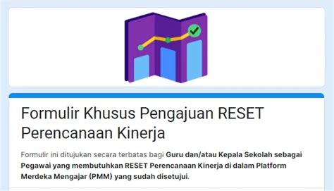 Link Reset Rhk Perencanaan Kinerja Guru Dan Kepala Sekolah Di Pmm