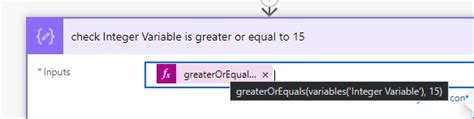 Power Automate Functions Greater Or Equal Function Shahryar Sultan