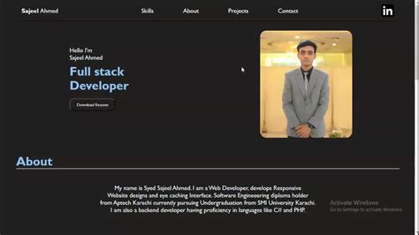 Video Sajeel Ahmed On Linkedin Webdevelopment Internship Codsoft