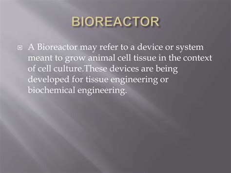 Bioreactor Ppt