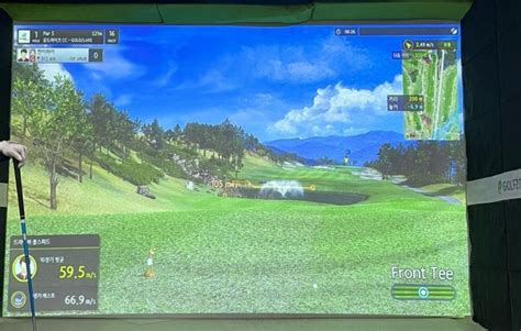 골프존 스크린골프 코스소개 골드레이크cc 인기코스 프런트티 코스공략 Ob 해저드 플레이영상 202402 네이버 블로그
