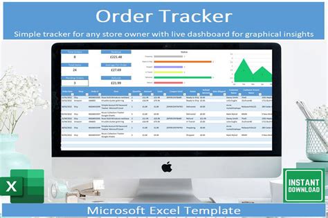 Order Tracker Spreadsheet Template Graphic By Veritastemplates Creative Fabrica