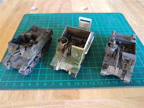 My Collection Of Self Propelled Howitzers From Left To Right Sexton