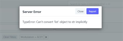 Typeerror Cant Convert List Object To Str Implicitly Frappe Forum