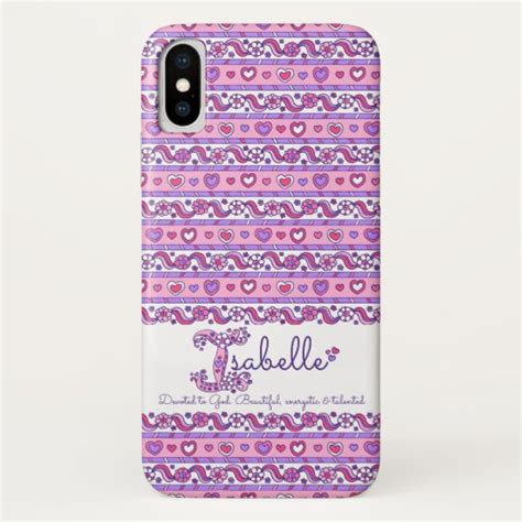 Isabelle I Monogram Name Meaning Doodle Case