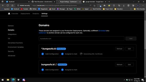 Stuck On Generating Ssl Certificate · Vercel Community · Discussion 870 · Github