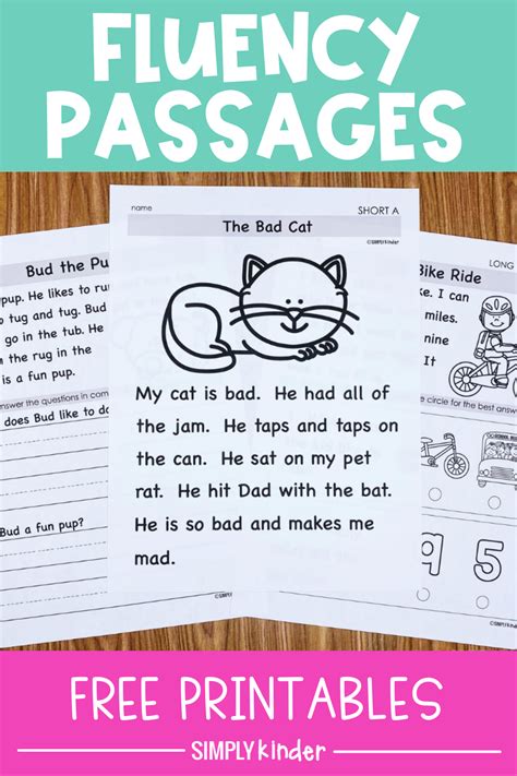 Free Fluency Passages For Kindergarten Artofit