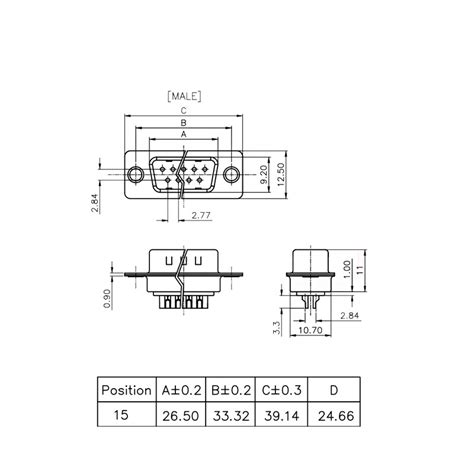 Conector DB Macho Solda Fio º DS MBNSISS