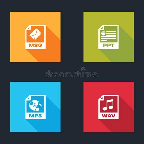 Set Xml File Document Html Psd Svg And Png Icon Vector Stock
