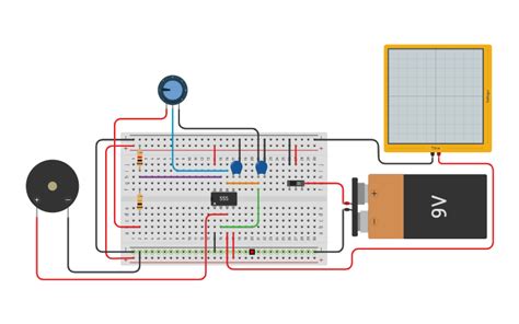 Circuit Design Circuito Integrado 555 Buzzer E Oscilador Tinkercad