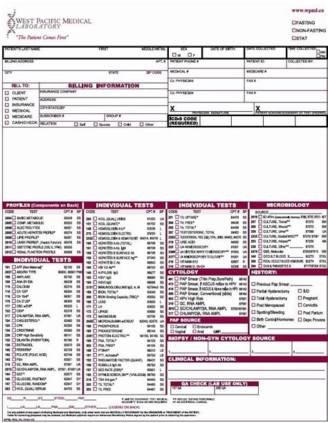 Printable Lab Requisition Form Labcorp Printable Lab Requisition Form Labcorp