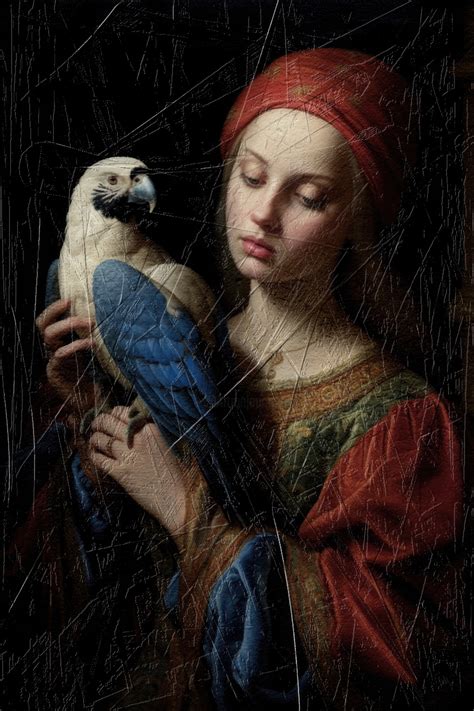 Acanthis Goddess Of Bird Renaissance W Digital Arts By Gerry
