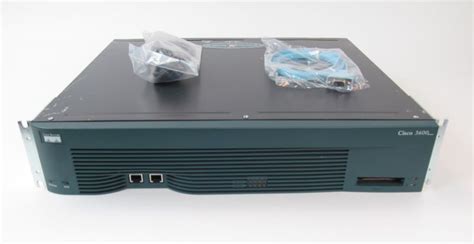 Cisco 3640 4 Slot Modular Access Router With Rack Ears Power Console Cables