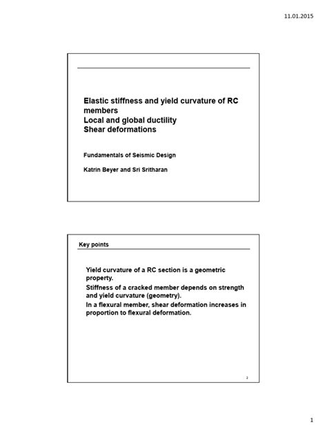 3 Stiffness Ductility Deformation Pdf