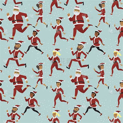 圣诞老人的有趣的比赛