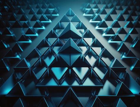 Premium Ai Image Futuristic Triangles Background Abstract Geometric Pattern Created With