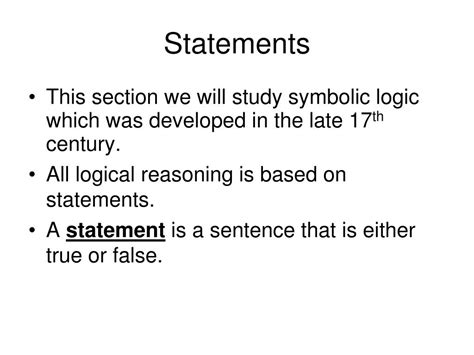 PPT SYMBOLIC LOGIC PowerPoint Presentation Free Download ID