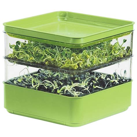 Gardens Alive Seed Sprouter Growing Kit Grow 2 Levels For Sprouts Seeds Not Included