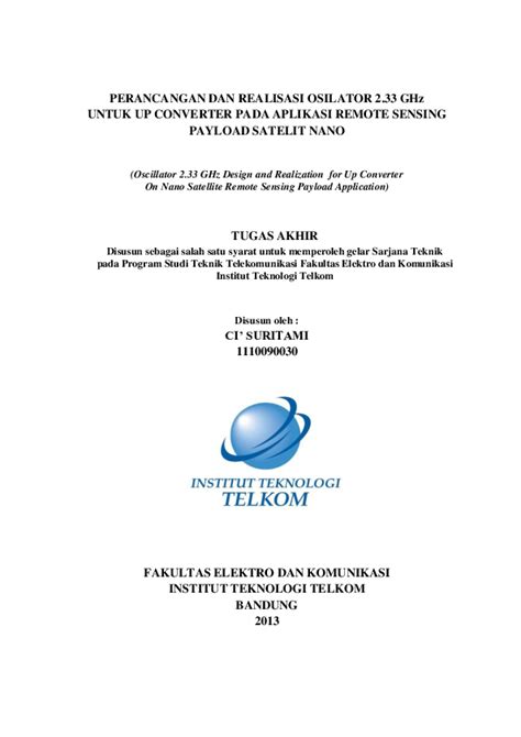 Pdf Perancangan Dan Realisasi Osilator 233 Ghz Untuk Up Converter Pada Aplikasi Remote