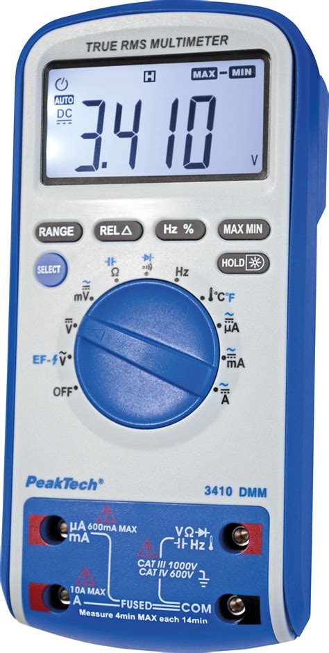 Peaktech 3410 Multimeter Digital 6000 Counts Trms Bei Reichelt