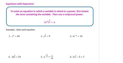Equations With Exponents Lesson Video By Mathematics Made Easy