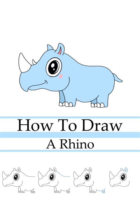 Easy Rhino Drawing Ideas For All Skill Levels DIYsCraftsy