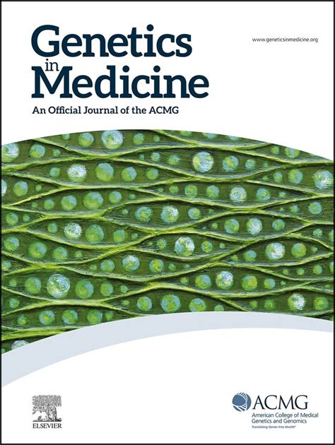 Journal Pre Proof Genetics In Medicine