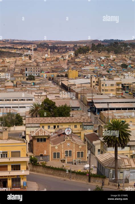 Aerial View Of Asmara Eritrea Stock Photo Alamy