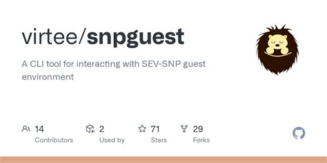 Github Virteesnpguest A Cli Tool For Interacting With Sev Snp Guest