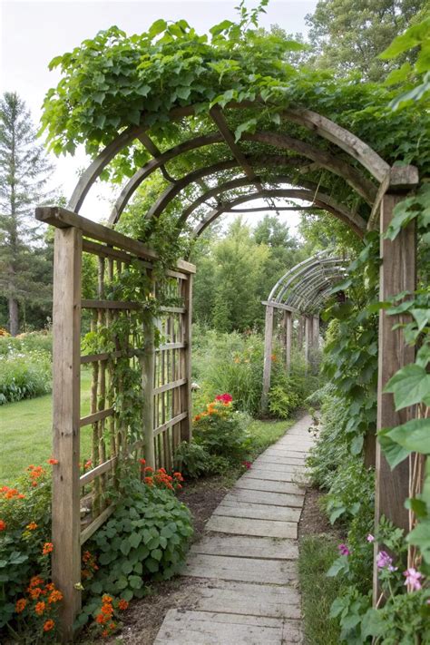 15 Creative Overhead Trellis Ideas For Your Home