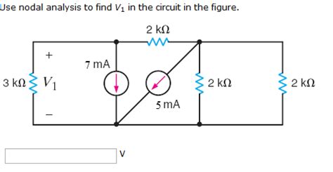 Solved Use Nodal Analysis To Find Vi In The Circuit In The Chegg